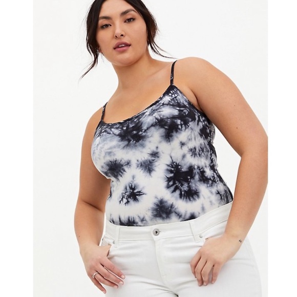 torrid | Tops | Torrid Tie Dye Black Scoop Neck Foxy Cami Tank Top ...